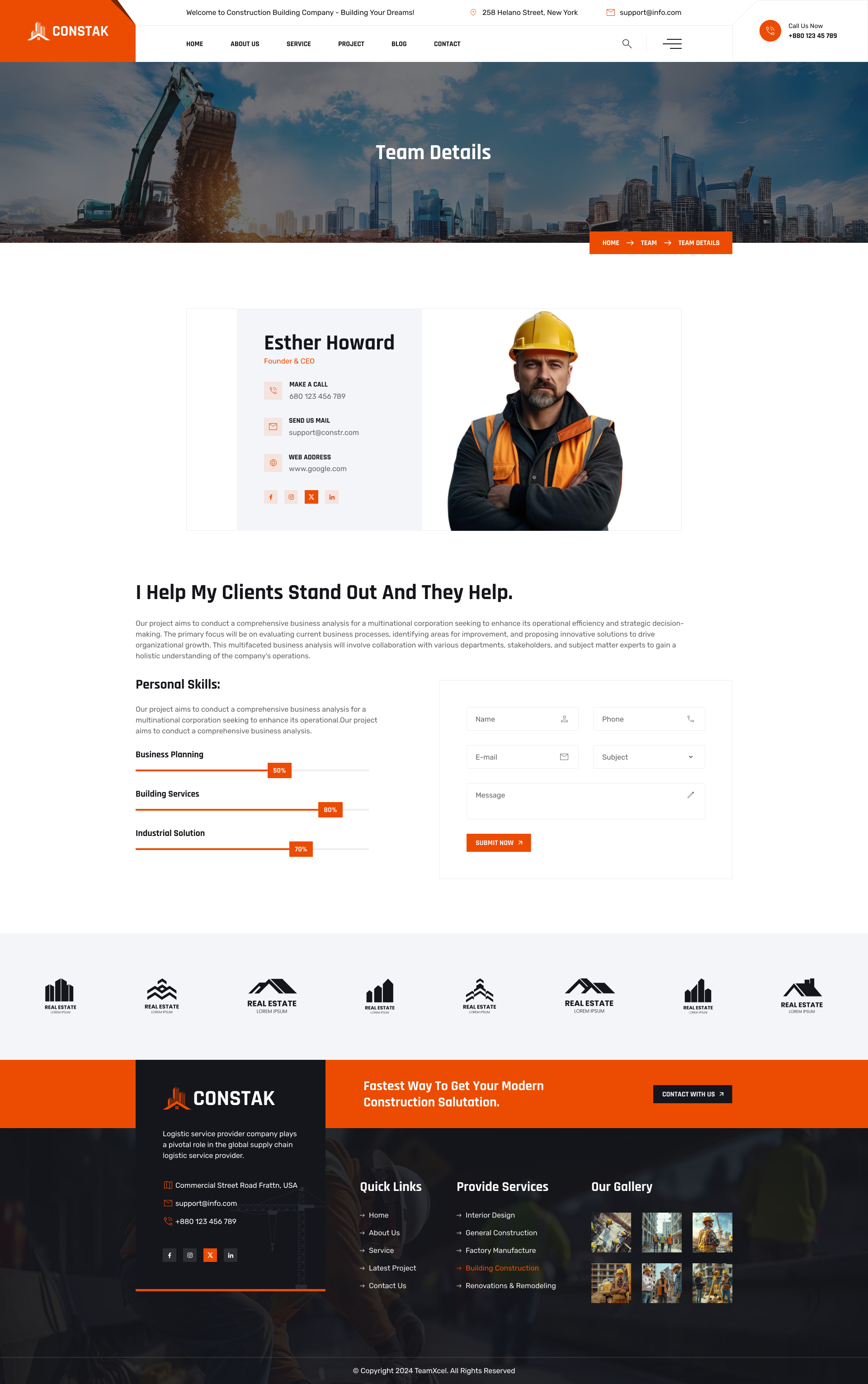 Constak – Construction & Builder Figma Template by TeamXcel | ThemeForest